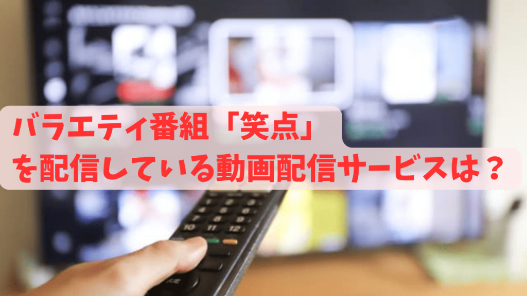 笑点の見逃し配信ができる動画配信サブスクは？視聴方法・無料期間まとめ - RNBエンタメディア